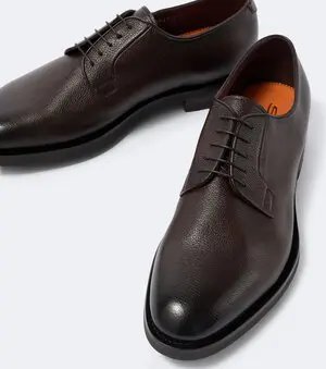 Santoni Ensley Leather Derby Shoes