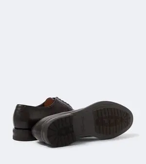 Santoni Ensley Leather Derby Shoes