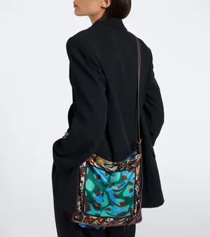 Dries Van Noten Small Printed Shoulder Bag