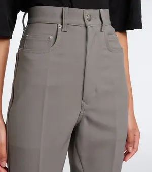 Rick Owens Bolan High-rise Wool-blend Flared Pants