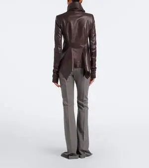 Rick Owens Bolan High-rise Wool-blend Flared Pants