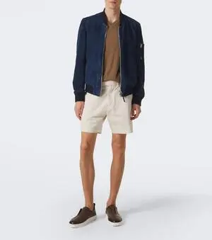 Santoni Victory Leather Slip-on Sneakers
