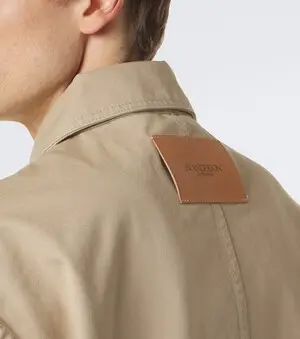 JW Anderson Embroidered Cotton Canvas Jacket - Beige