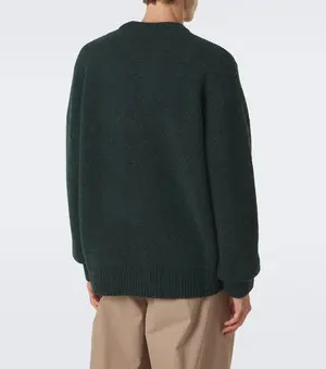 AMI Paris De Cœur Alpaca And Wool-blend Sweater