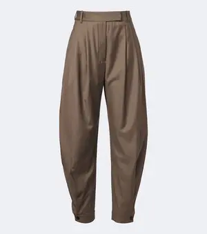 RÓHE R�he Virgin Wool Balloon Pants - Brown