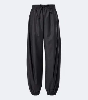 RÓHE Virgin Wool Balloon Pants In Desert - Grey