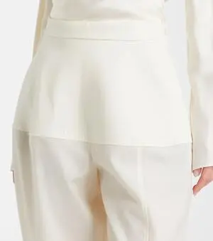 RÓHE Virgin Wool Balloon Pants - White
