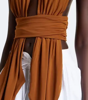 Christopher Esber Scarf Halterneck Jersey Top