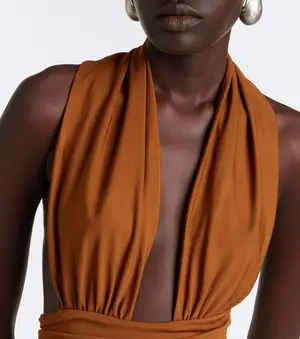 Christopher Esber Scarf Halterneck Jersey Top
