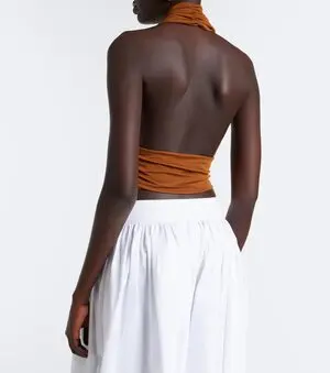 Christopher Esber Scarf Halterneck Jersey Top