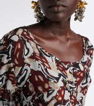 Dries Van Noten Printed Minidress