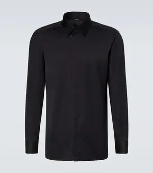 TOM FORD Cotton And Silk Shirt - Black