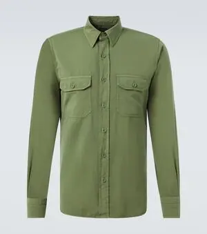 TOM FORD Cotton And Silk Shirt - Green