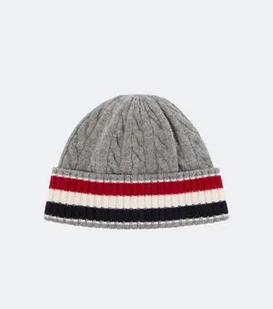 Thom Browne Virgin Wool Beanie - Grey