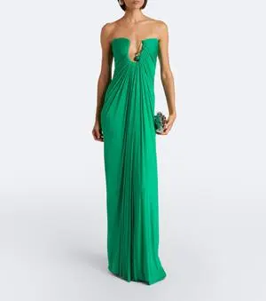 Christopher Esber Helix Crystal Gathered Gown