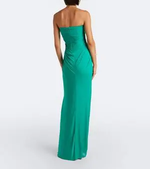 Christopher Esber Helix Crystal Gathered Gown