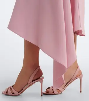 ROKSANDA Elva Asymmetric Crêpe Midi Dress - Pink
