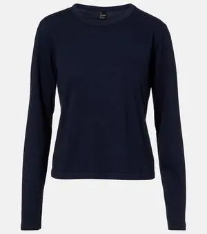 LESET Leset Margo Cotton Jersey Striped T-Shirt Blue