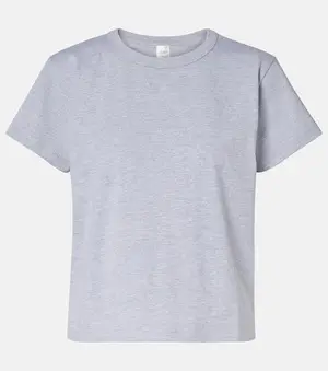 LESET Leset Margo Cotton Jersey Crewneck T-Shirt Grey