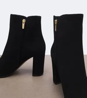 GIANVITO ROSSI Suede Ankle Boots - Black