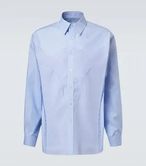 MAISON MARGIELA Cotton Poplin Shirt - Blue