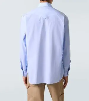 MAISON MARGIELA Cotton Poplin Shirt - Blue
