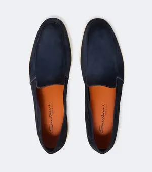 Santoni Suede Loafers