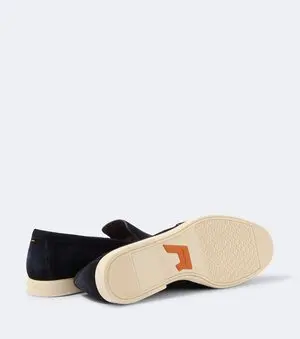 Santoni Suede Loafers