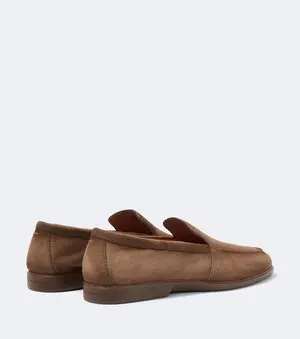 Santoni Suede Loafers - Brown