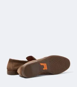 Santoni Suede Loafers - Brown