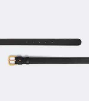 Valentino Garavani Vlogo Leather Belt