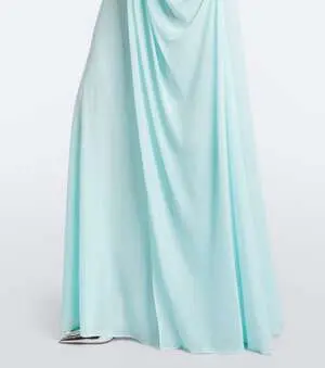 Christopher Esber Ripple Draped Gown - Blue