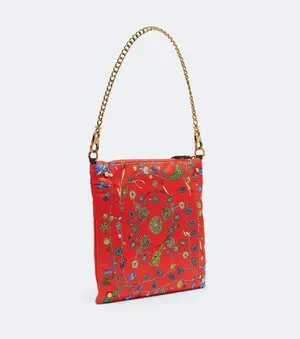 Versace Medusa Printed Duchess Shoulder Bag - Red
