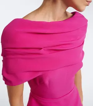 Safiyaa Loura Off-shoulder Cr�pe Gown