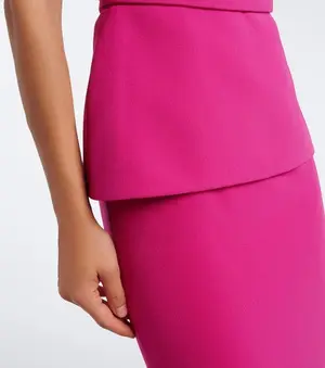 Safiyaa Loura Off-shoulder Cr�pe Gown