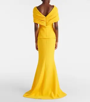 Safiyaa Loura Off-shoulder Gown - Yellow