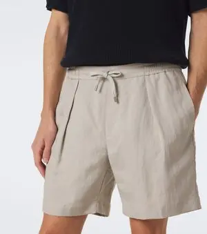 Ralph Lauren Purple Label Silk And Linen Shorts