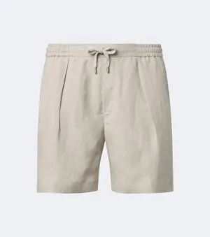 Ralph Lauren Purple Label Silk & Linen Shorts - Grey