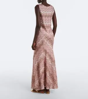 Missoni Zigzag Knitted Maxi Skirt