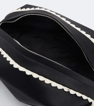 Magda Butrym Grizzly Crochet-trimmed Clutch