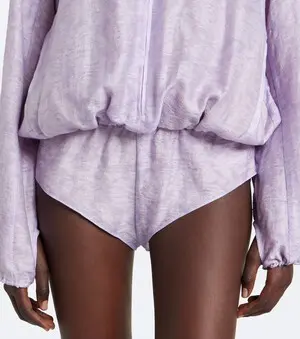 Christopher Esber Light Leak Jacquard Romper - Purple