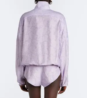 Christopher Esber Light Leak Jacquard Romper - Purple