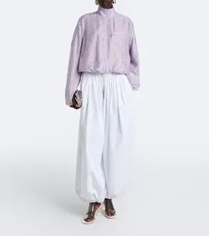 Christopher Esber Light Leak Jacquard Romper - Purple