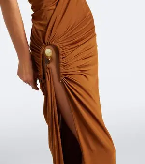 Christopher Esber Helix Crystal Draped Gown