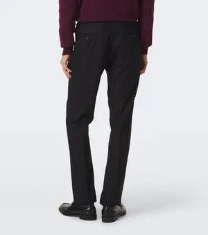 Kiton Pinstriped Wool And Cashmere Suit