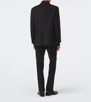 Kiton Pinstriped Wool And Cashmere Suit