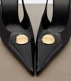 Saint Laurent Louis Satin Slingback Pumps