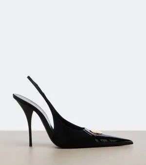 Saint Laurent Louis Satin Slingback Pumps