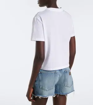 Miu Miu Logo Cotton Piqu� Polo Shirt