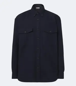 Dries Van Noten Wool Overshirt - Blue